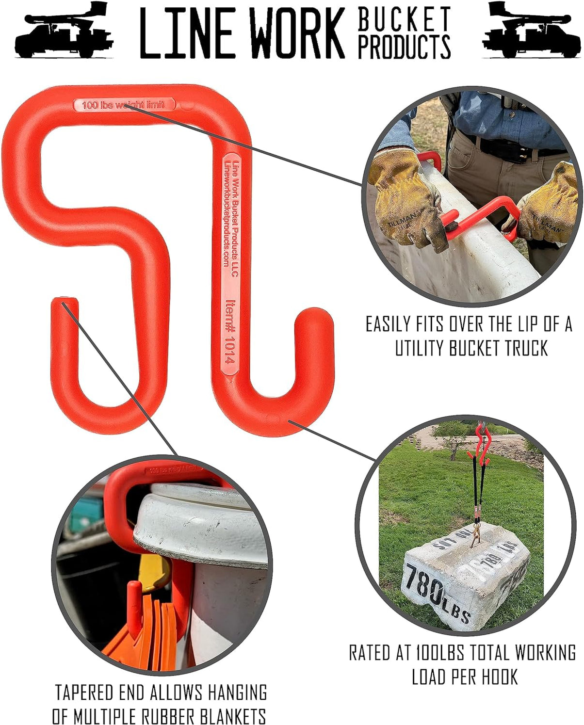 3" Blanket Hook | Line Work Bucket Products